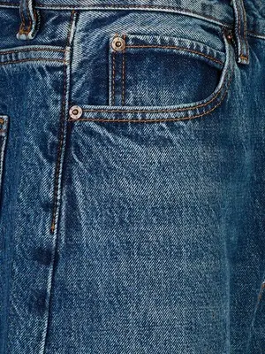 FRAME The Bow Wide-leg Jeans - Blue