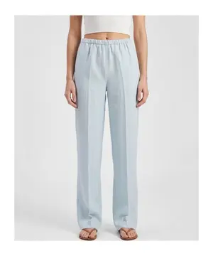 FORTE_FORTE High-waisted Wide-leg Casual Pants