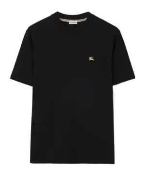 Burberry Ekd Embroidered Crewneck T-shirt - Black