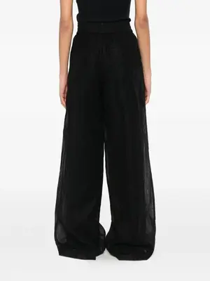 Brunello Cucinelli Elasticated-waistband Palazzo Pants - Black