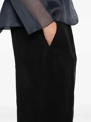 Brunello Cucinelli Elasticated-waistband Palazzo Pants - Black