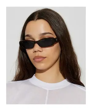 Balenciaga Rectangular Logo Detail Sunglasses