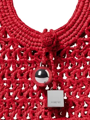Jacquemus Woven Heart-shaped Handbag