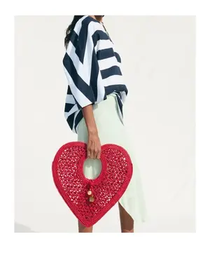 Jacquemus Woven Heart-shaped Handbag