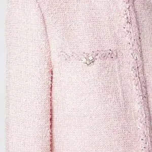 SELF-PORTRAIT Boucle Jacket With Hook-eye Closure