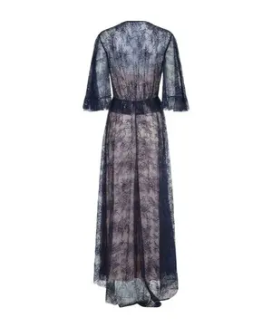 Alberta Ferretti Sequined Lace Evening Gown