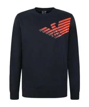Emporio Armani Logo Print Crewneck Sweatshirt