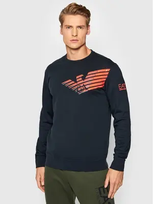 Emporio Armani Logo Print Crewneck Sweatshirt
