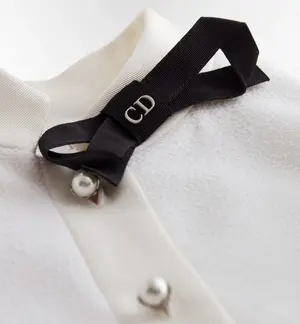 Dior Cropped Jacket With Cd Signature Bow