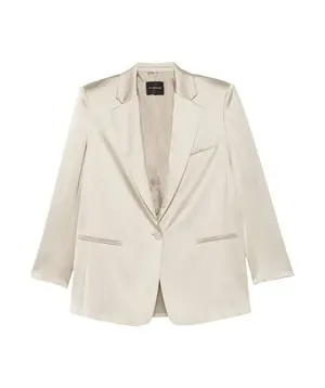 Andamane Single-breasted Blazer - Ivory