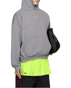 Balenciaga Logo Embroidered Hoodie