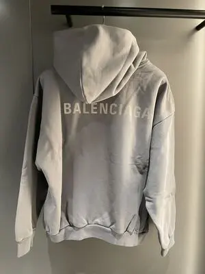 Balenciaga Logo Embroidered Hoodie
