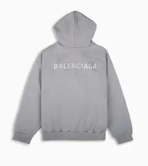 Balenciaga Logo Embroidered Hoodie