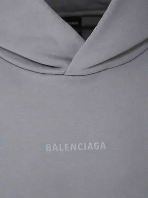 Balenciaga Logo Embroidered Hoodie