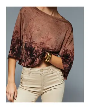 Liu Jo Printed Jumper With Three-quarter Sleeves