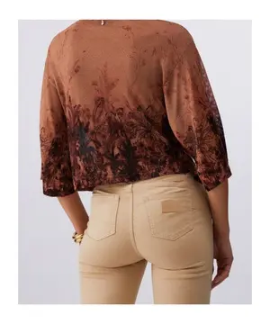 Liu Jo Printed Jumper With Three-quarter Sleeves