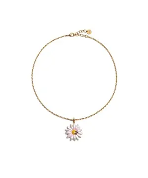 Dior Daisy And Bee Pendant Necklace - Yellow