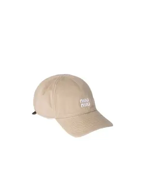Miu Miu Embroidered Logo Baseball Cap