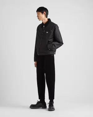 Prada Triangle Logo Corduroy Trousers