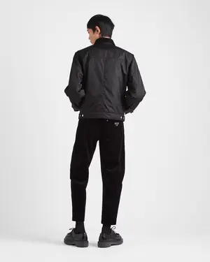 Prada Triangle Logo Corduroy Trousers