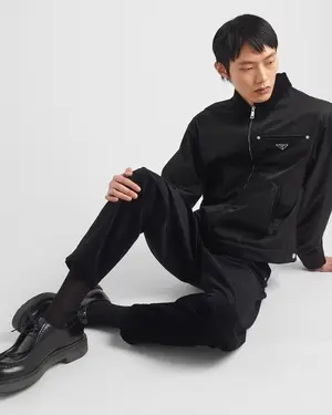 Prada Triangle Logo Corduroy Trousers