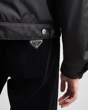 Prada Triangle Logo Corduroy Trousers
