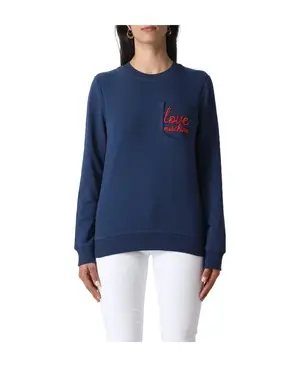Moschino Embroidered Logo Cotton Sweatshirt