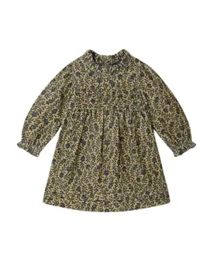 Bonpoint Floral Print Dress With High Collar