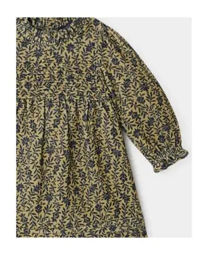 Bonpoint Floral Print Dress With High Collar