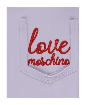 Moschino Crew Neck Embroidered Logo Sweatshirt