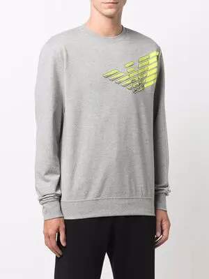 EA7 Logo Print Sweatshirt