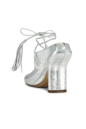 Dries Van Noten Metallic Tie Heel