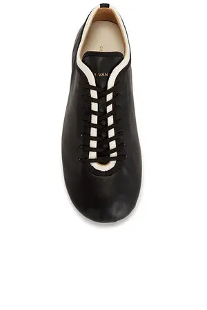 Dries Van Noten Calf Leather Ballet Sneaker - Black