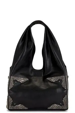 MAISON MARGIELA Medium Box Bag With Textured Metallic Panels