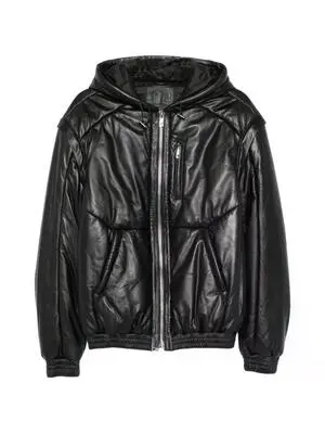 DESA 1972 Hooded Leather Jacket