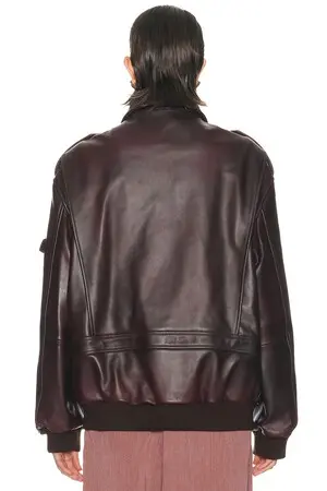 Coperni Oversized Leather Bomber Jacket