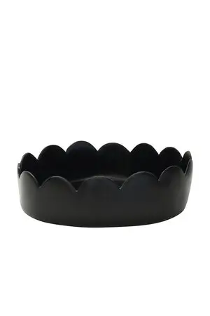 TINA FREY DESIGNS Fleur Extra Large Oval Bowl - Black