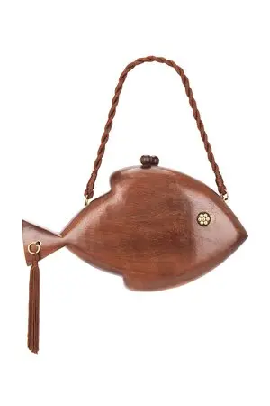 SIMONMILLER Carved Fish Clutch