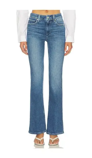 Paige High Rise Laurel Canyon Bootcut Jeans - Blue