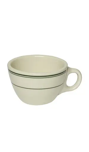FISH'S EDDY Greenband Tea Cup