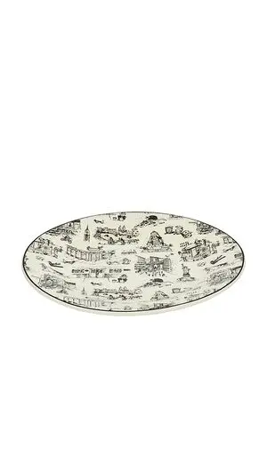 FISH'S EDDY Nyc Toile Dinner Party Plate