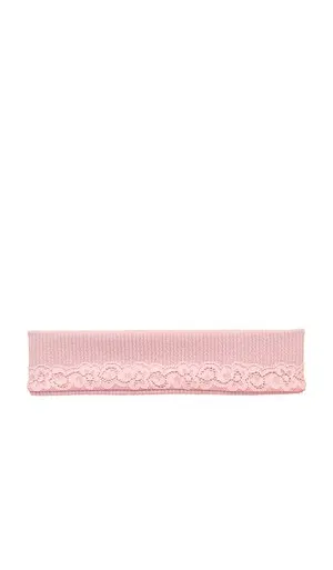 EMI JAY Headband With Lace Trim - Blush