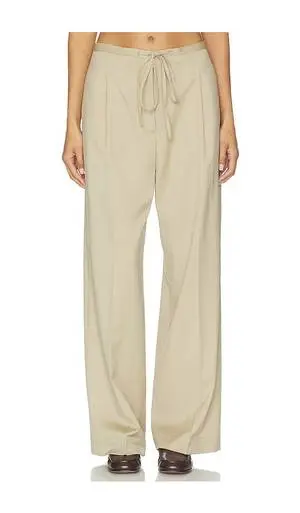 RÓHE Relaxed Drawstring Trousers - Beige