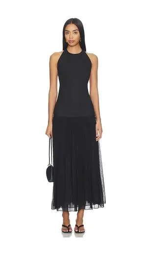 RÓHE Pleated Muslin Halter Dress