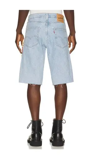 BARRIERS WORLDWIDE Cowrie Shell Embellished Denim Shorts