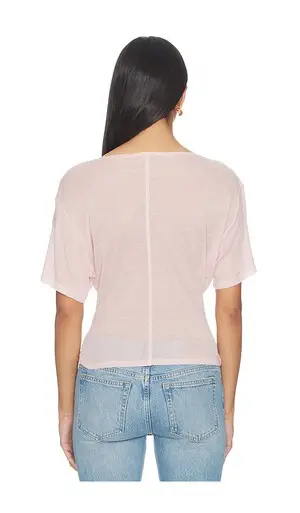 EB DENIM Madeo Cowl Neck Tee - Rose