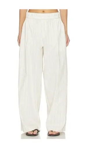 ST. AGNI Relaxed Fit Poplin Pants