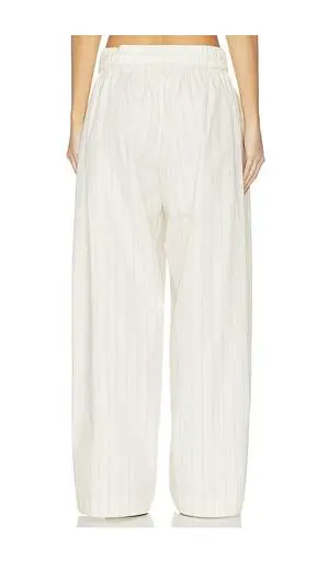 ST. AGNI Relaxed Fit Poplin Pants