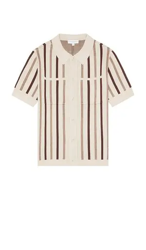 Central Park West Rowan Striped Shirt In . Also