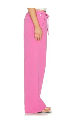 Citizens Of Humanity Aurora Pull On Wide Leg Pants - Fuchsia